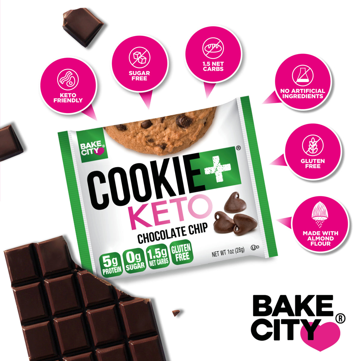 Cookie + Keto Chocolate Chip – Bake City USA